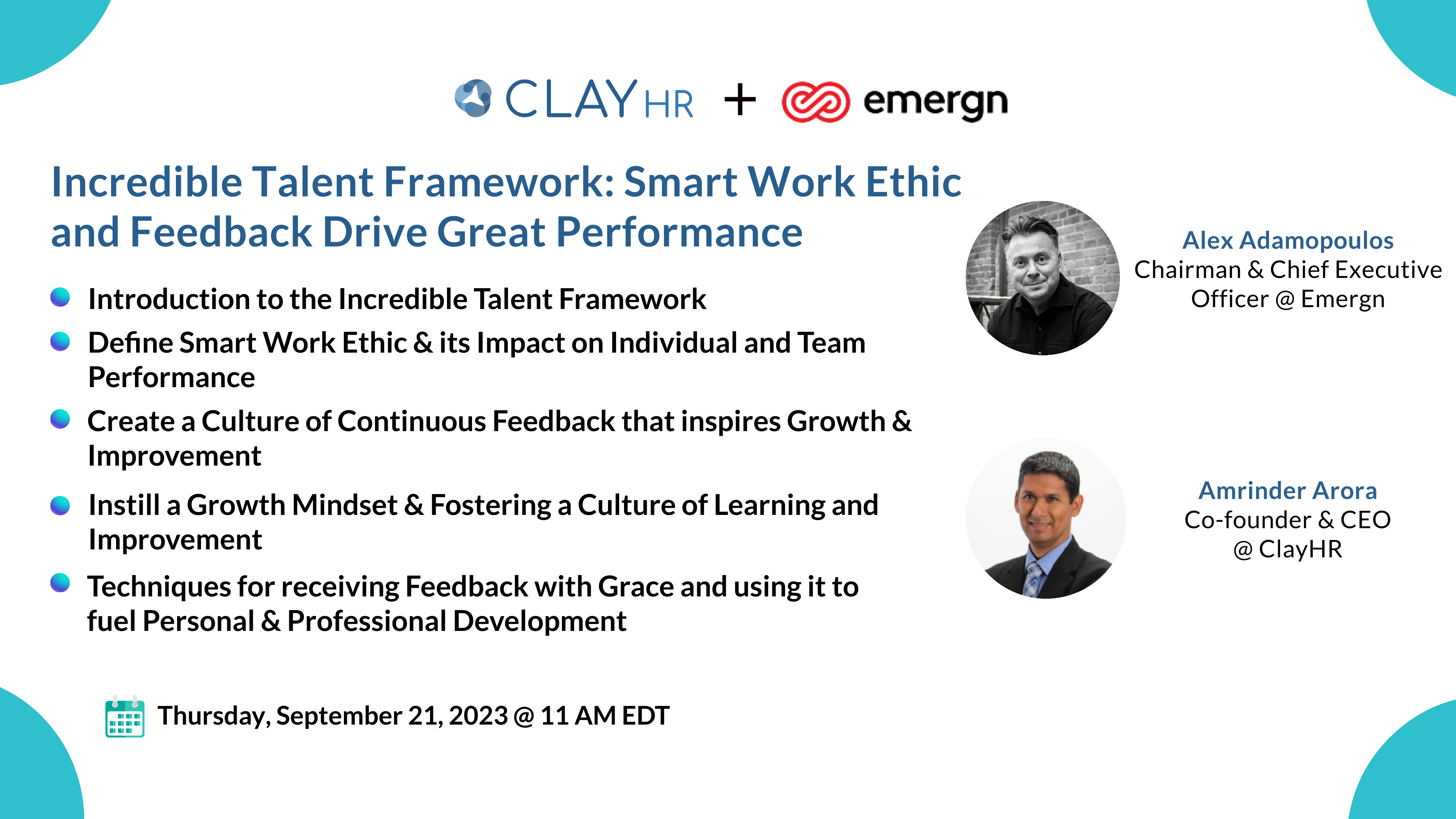 Incredible Talent Framework: Smart Work Ethic and Feedback Drive Great Performance